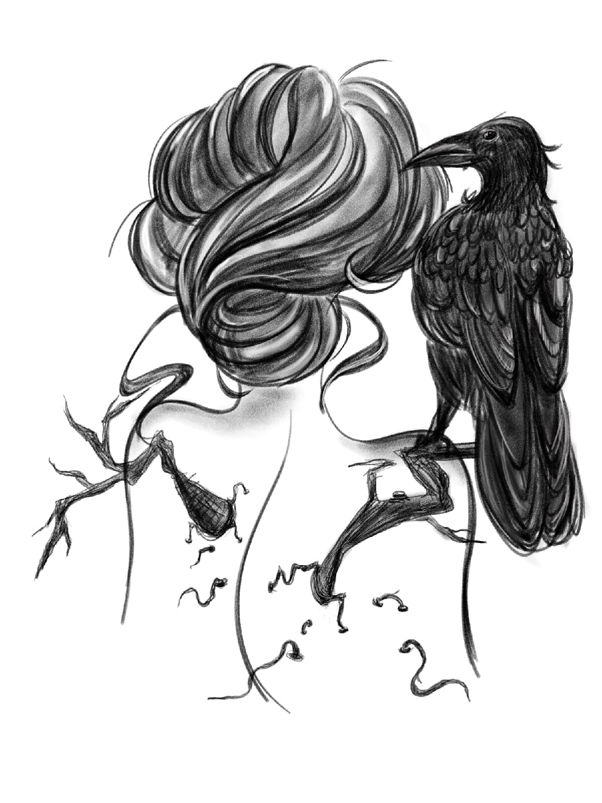 ArtStation - Tattoo "Raven Wings"