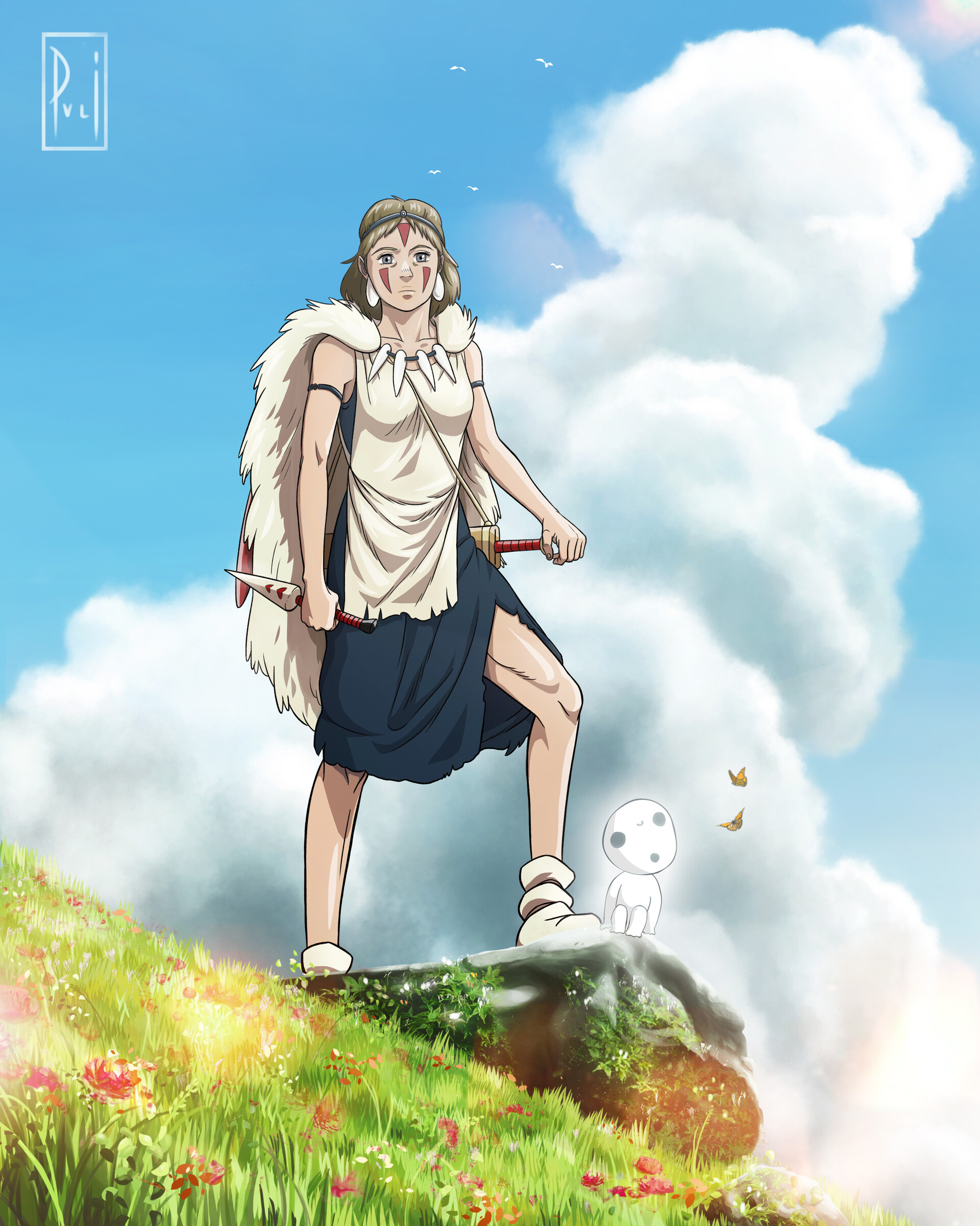 ArtStation - Mononoke Princess Fan Art