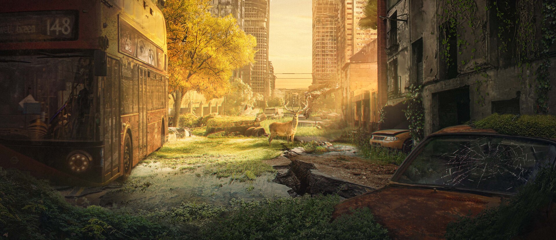 ArtStation - Abandoned city photobashing