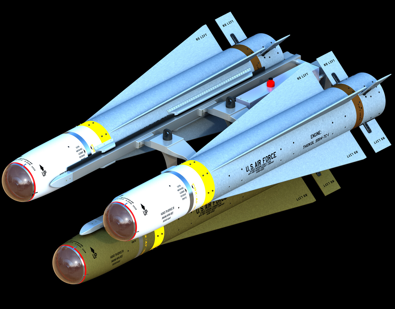 Edgar B - AGM-65 Maverick on LAU-88/A Triple-Rail Missile Launcher