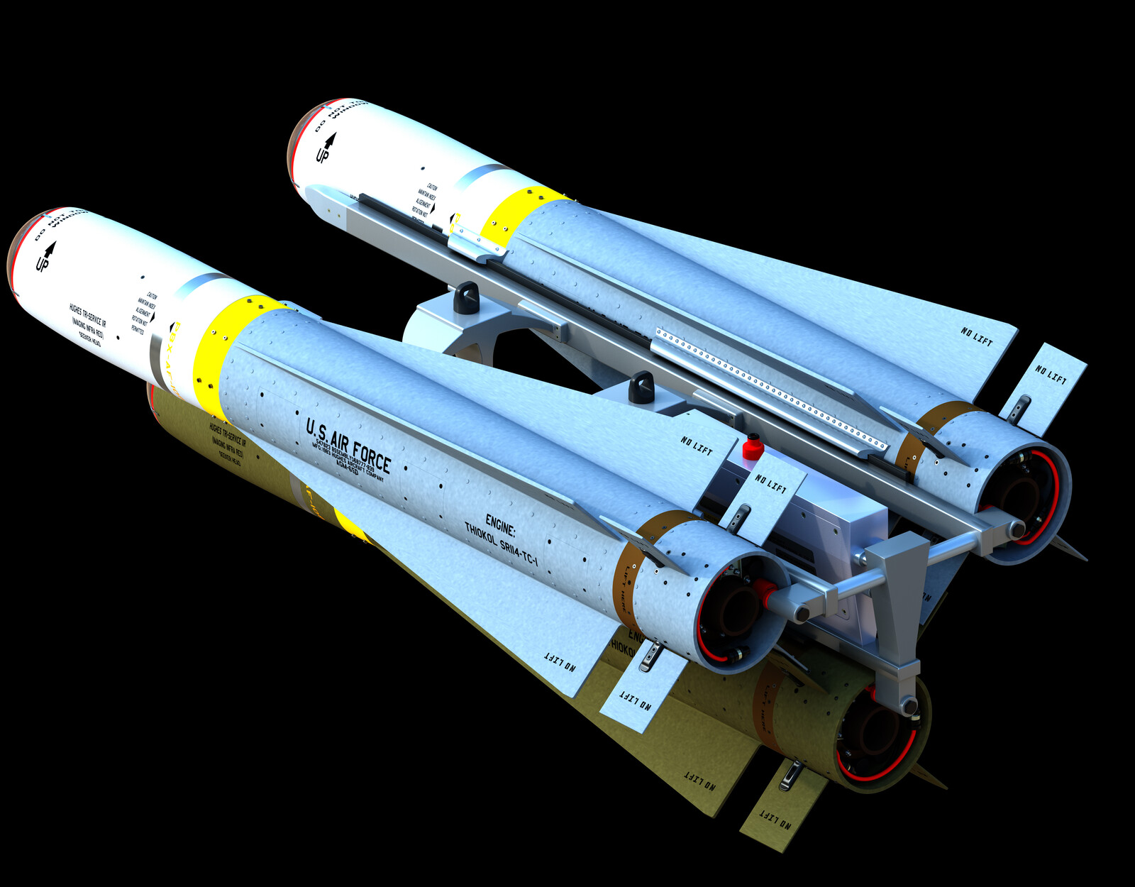 Edgar B - AGM-65 Maverick on LAU-88/A Triple-Rail Missile Launcher