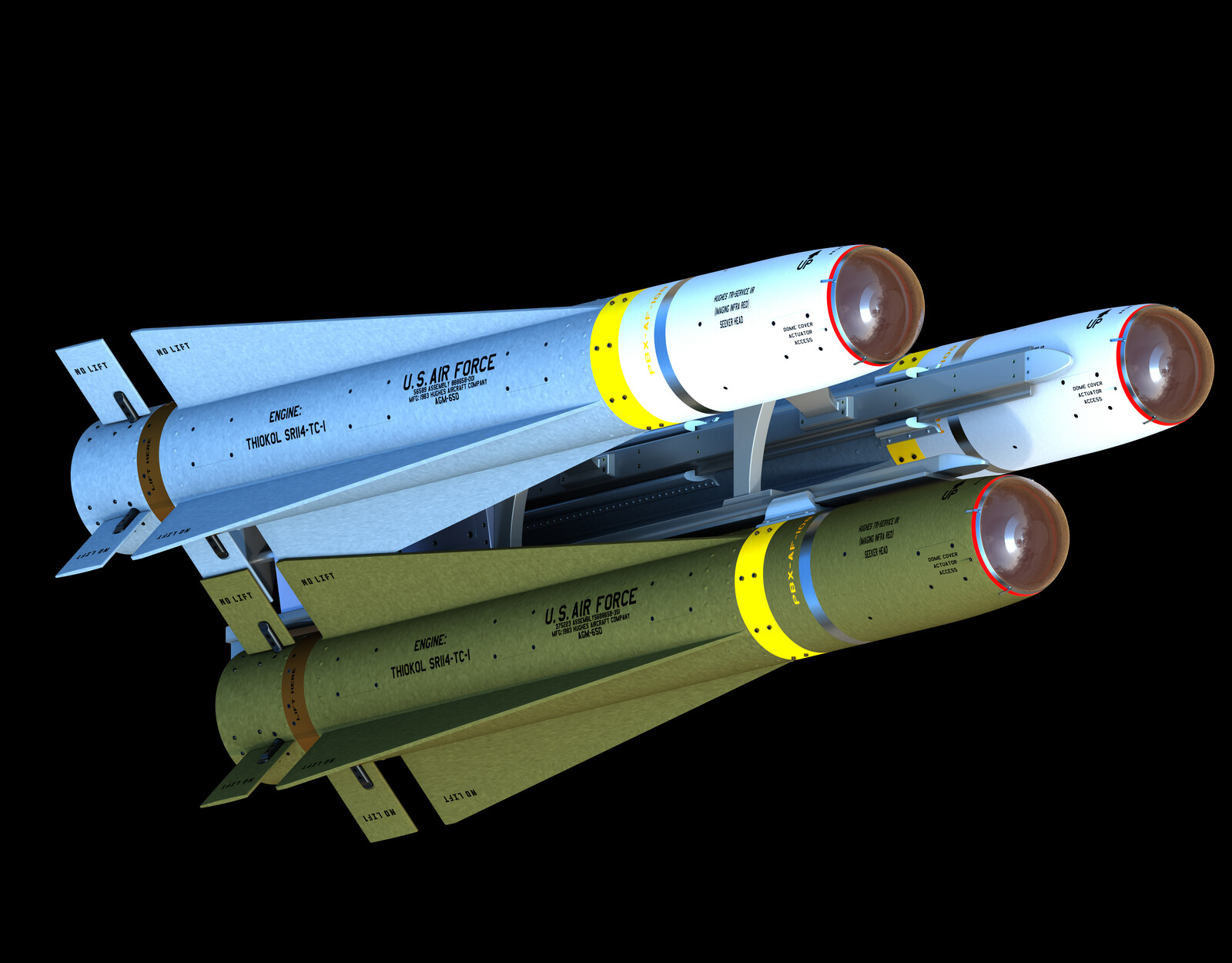 Edgar B - AGM-65 Maverick on LAU-88/A Triple-Rail Missile Launcher