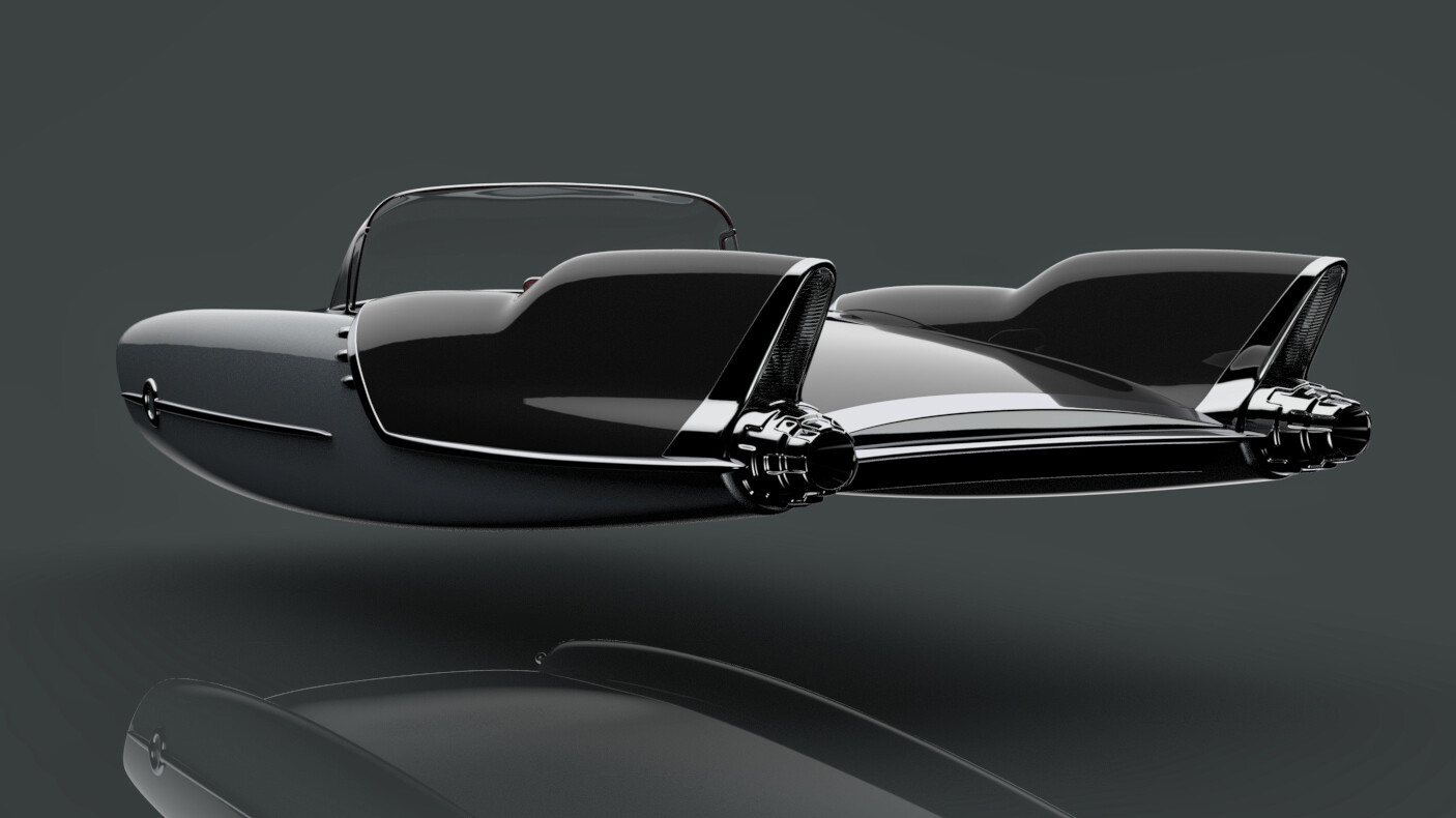 ArtStation - Retro Cosmic Car