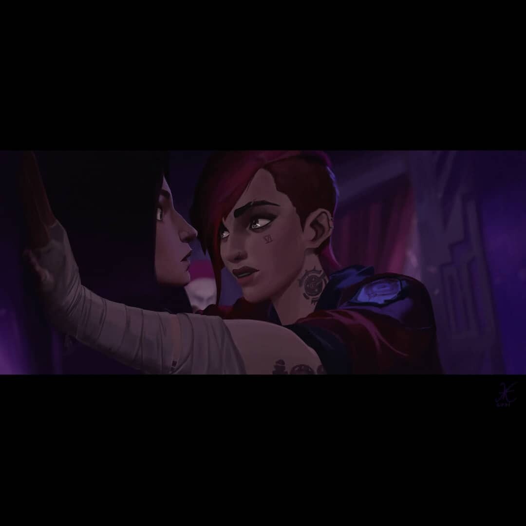 Willy Wang - Arcane fanart - Hot Cupcake (Caitlyn & Vi)