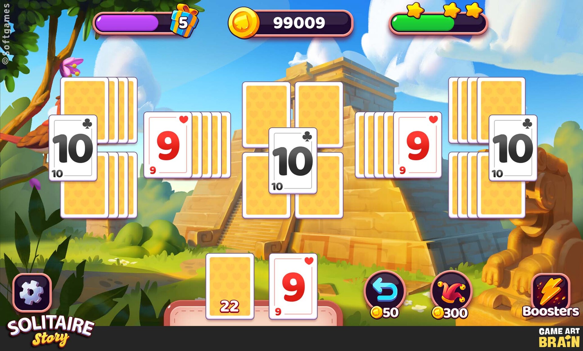 Game Art Brain - Creation & Consulting - Solitaire Backgrounds