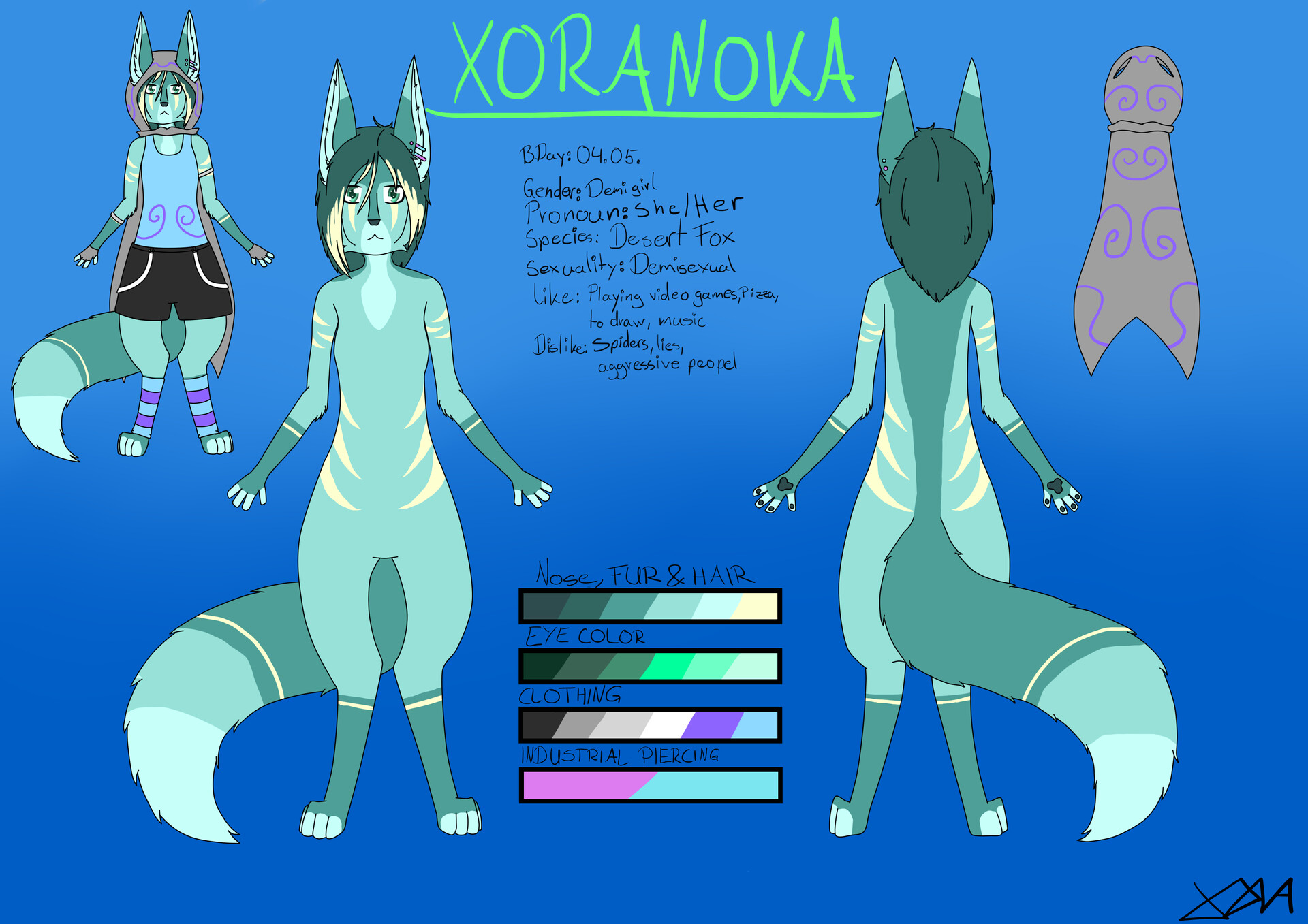 ArtStation - Xoranoka (OC) Refsheet