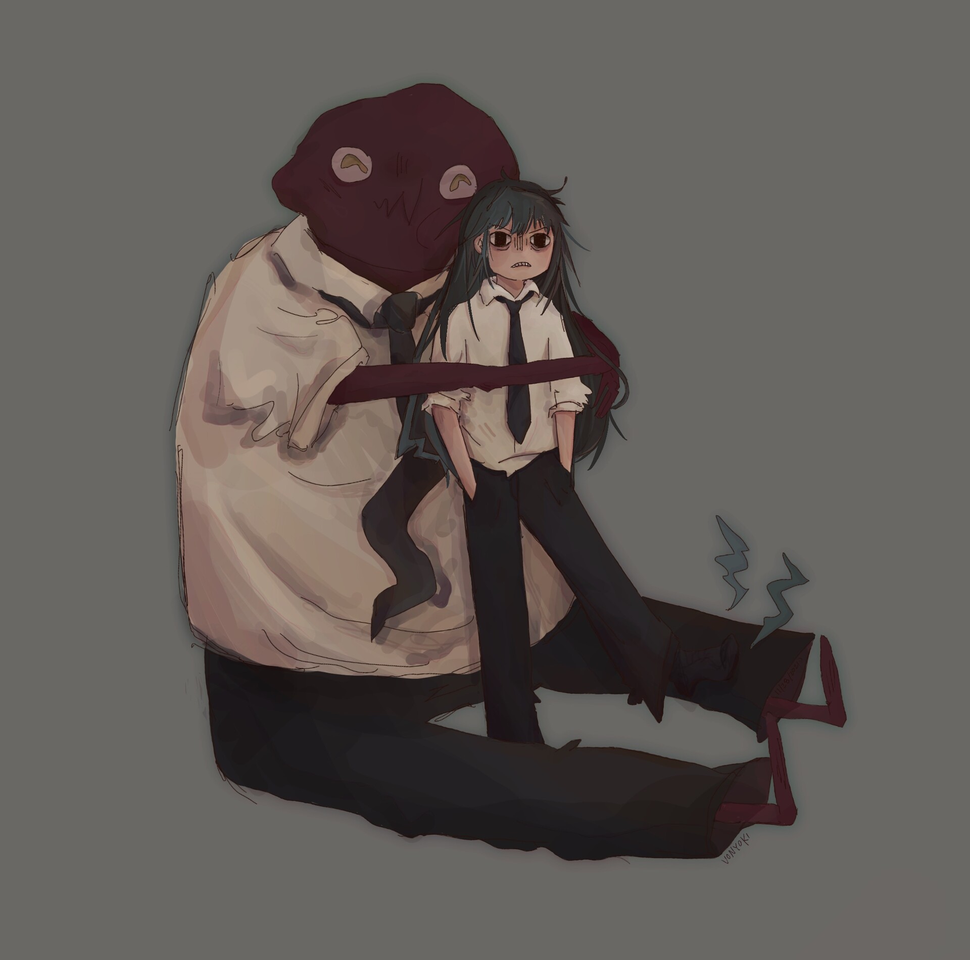 ArtStation - awkward hug