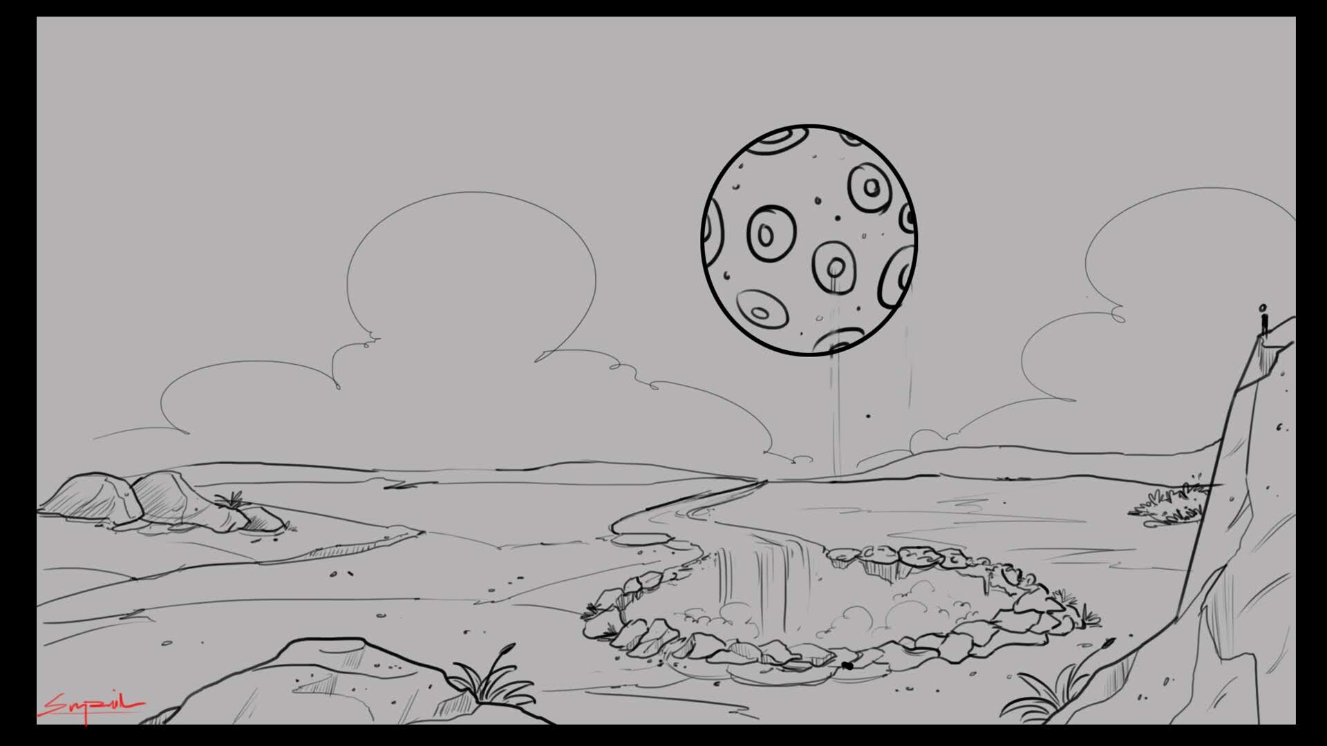 ArtStation - Concept Art , layout , Background Design, sketch