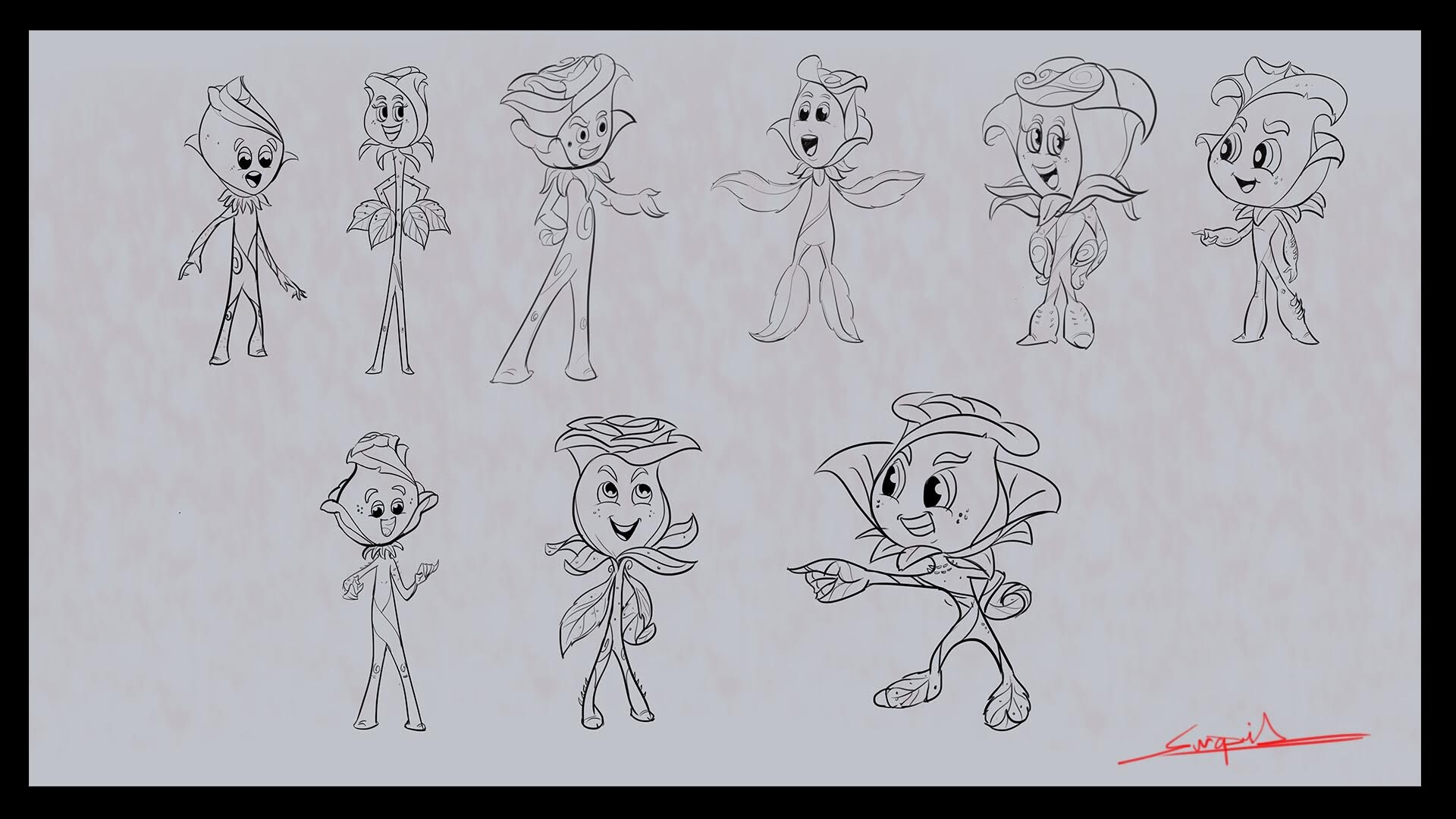 ArtStation - flower Character design, visual Design . illustration ...