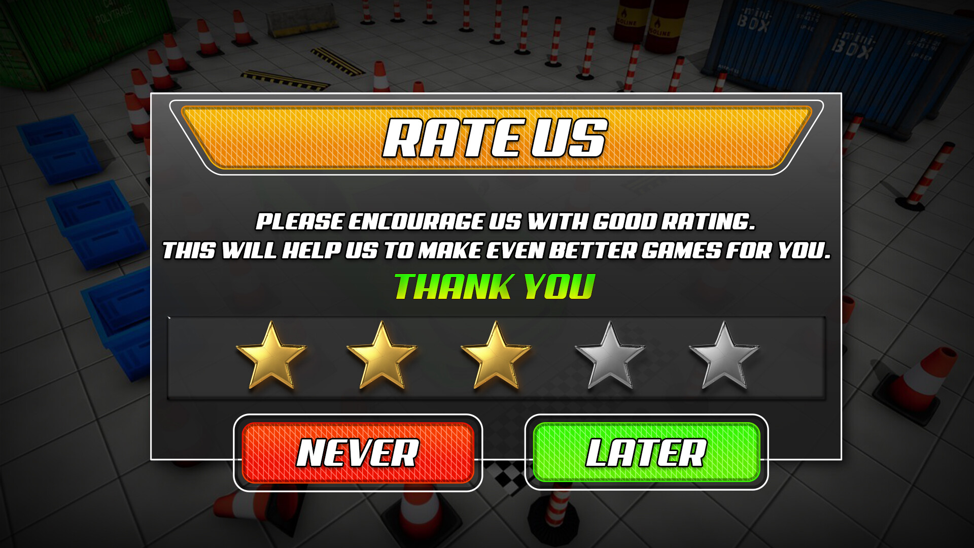 Irfan Khalil - Car Parking Game UI Design