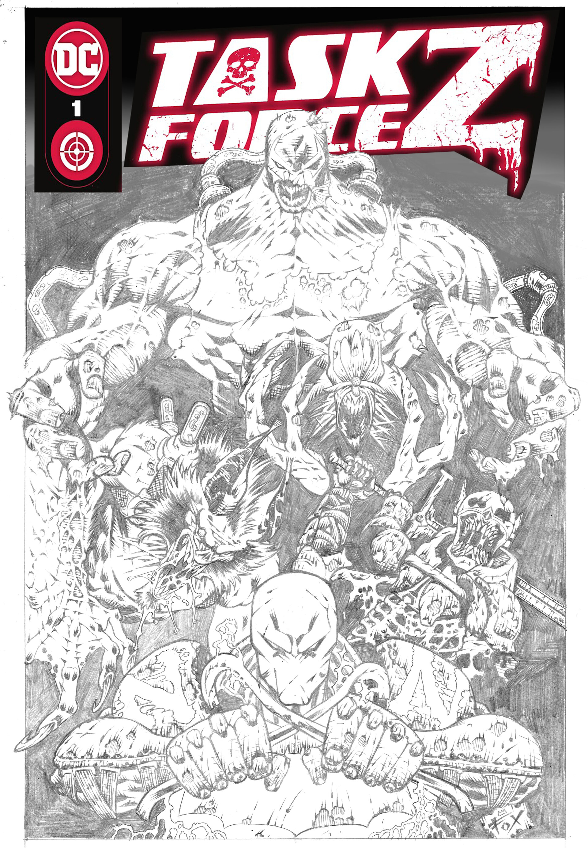 ArtStation - -Task Force Z- (Mock-Up cover Pencils)