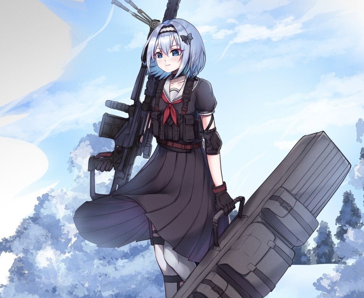 ArtStation - Sniper Anime Girl