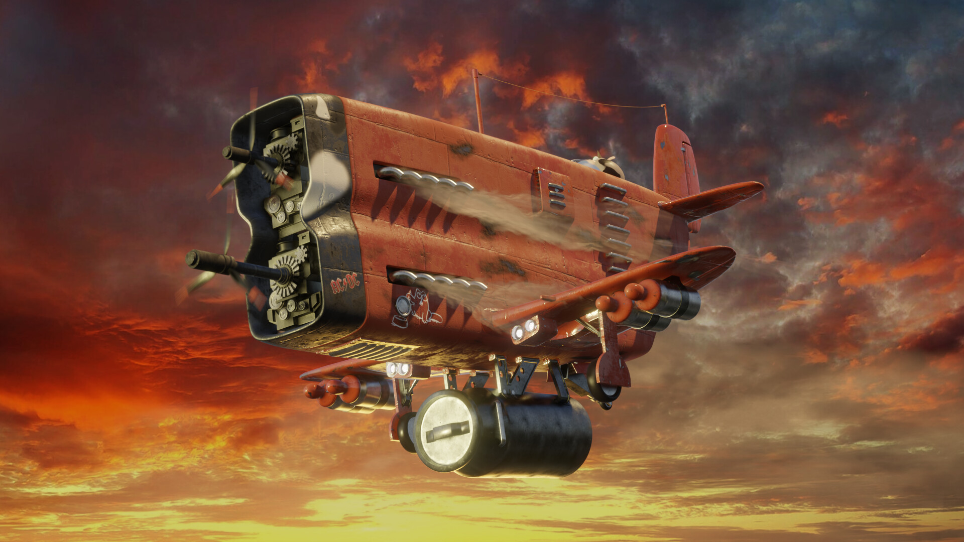 ArtStation - Lady Bug Airplane
