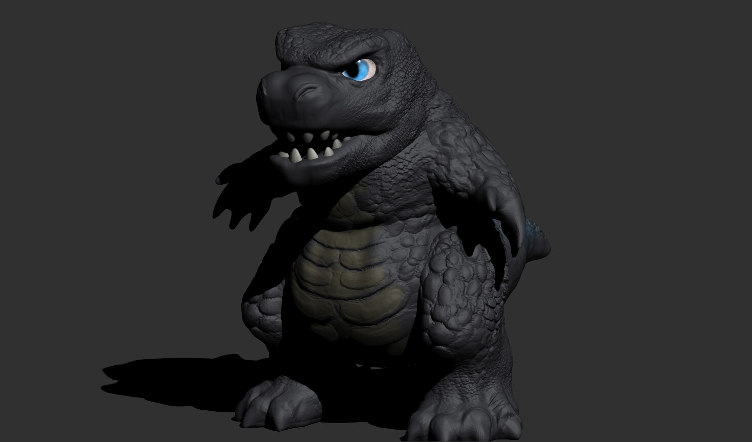 ArtStation - Chibi godzilla