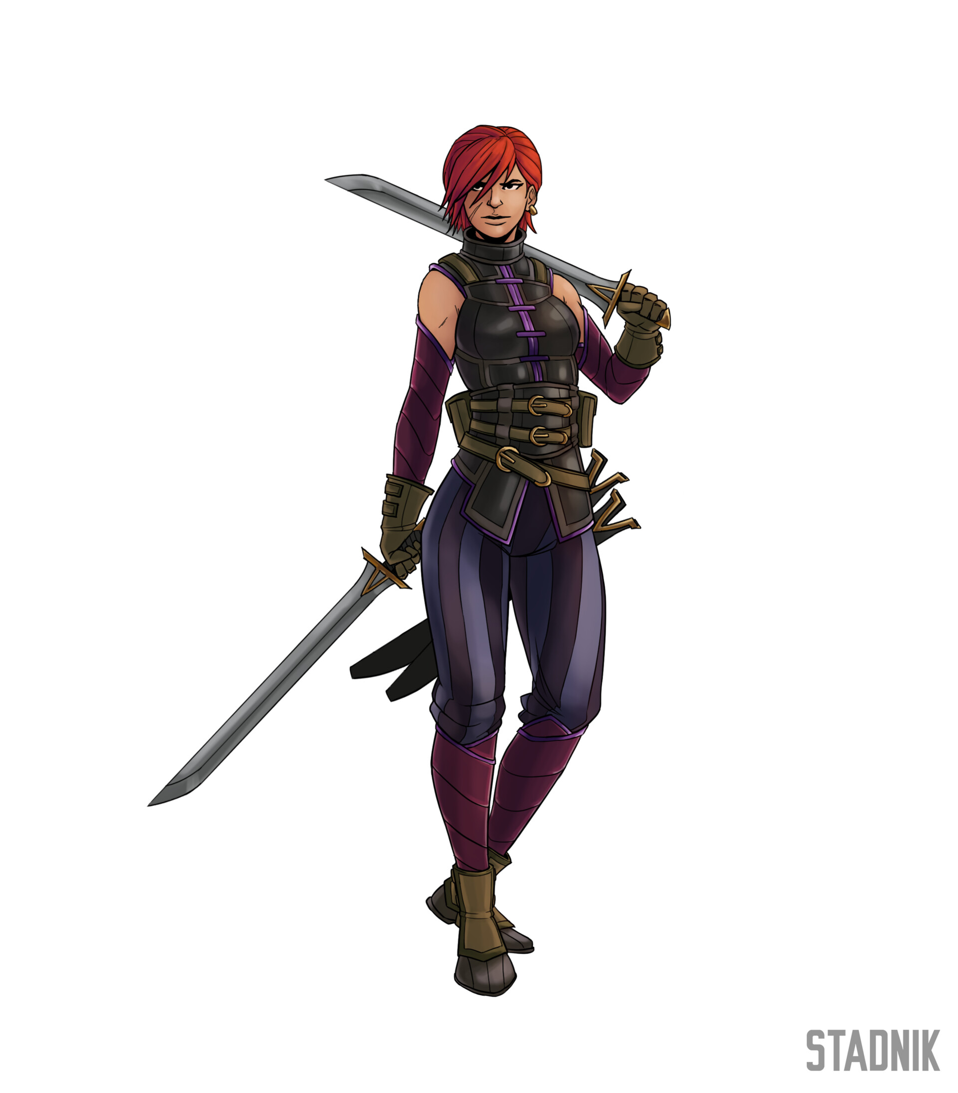 ArtStation - Zenta Trius, the Crimson Crescent