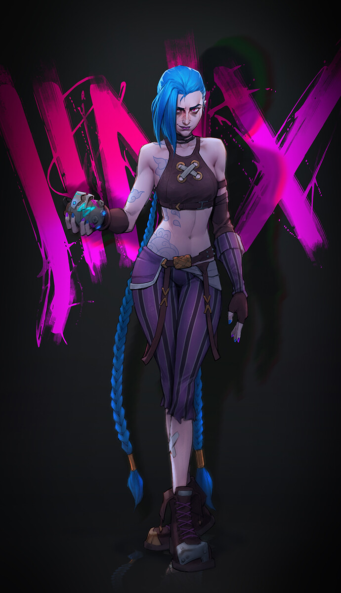 ArtStation - JINX,同人练习