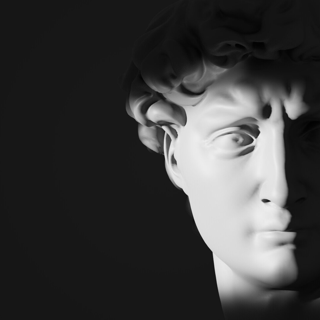 Koonal Rajguru - Maya Arnold lighting Study of David head