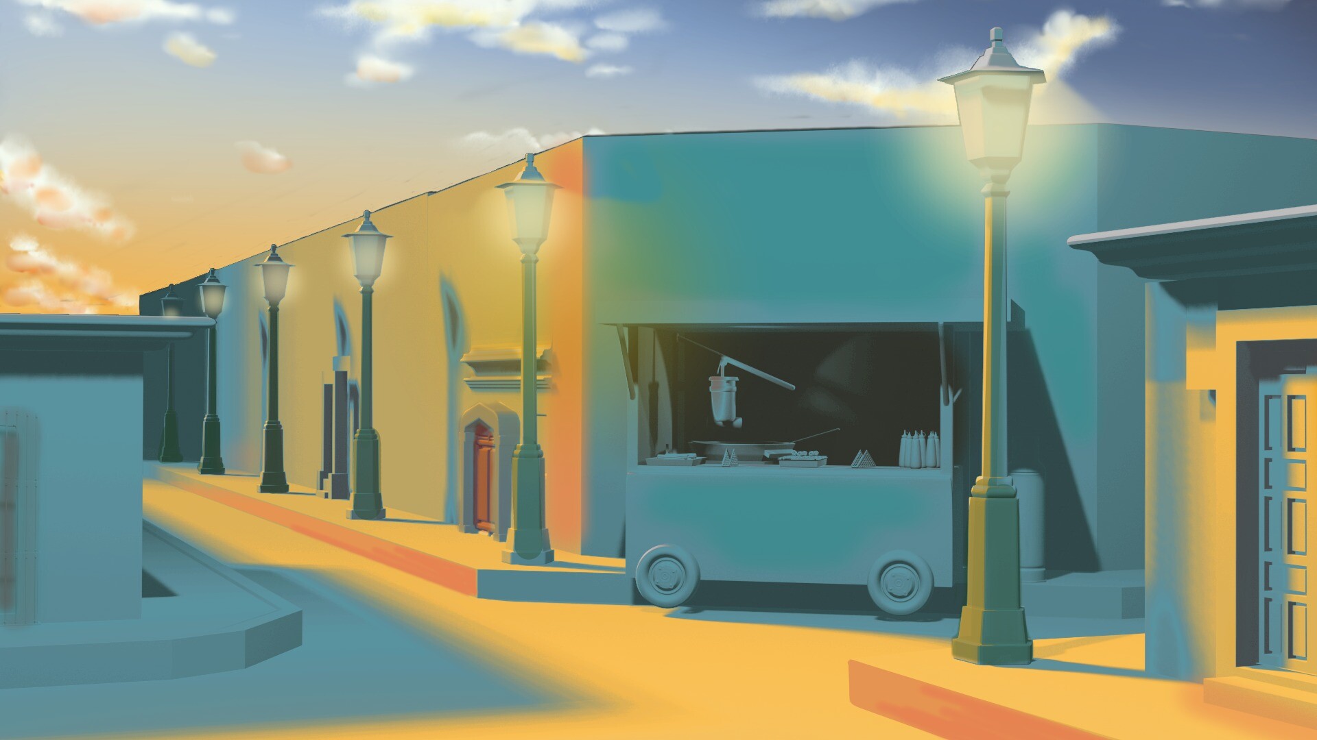 ArtStation - Escenario 3d - Paint Over