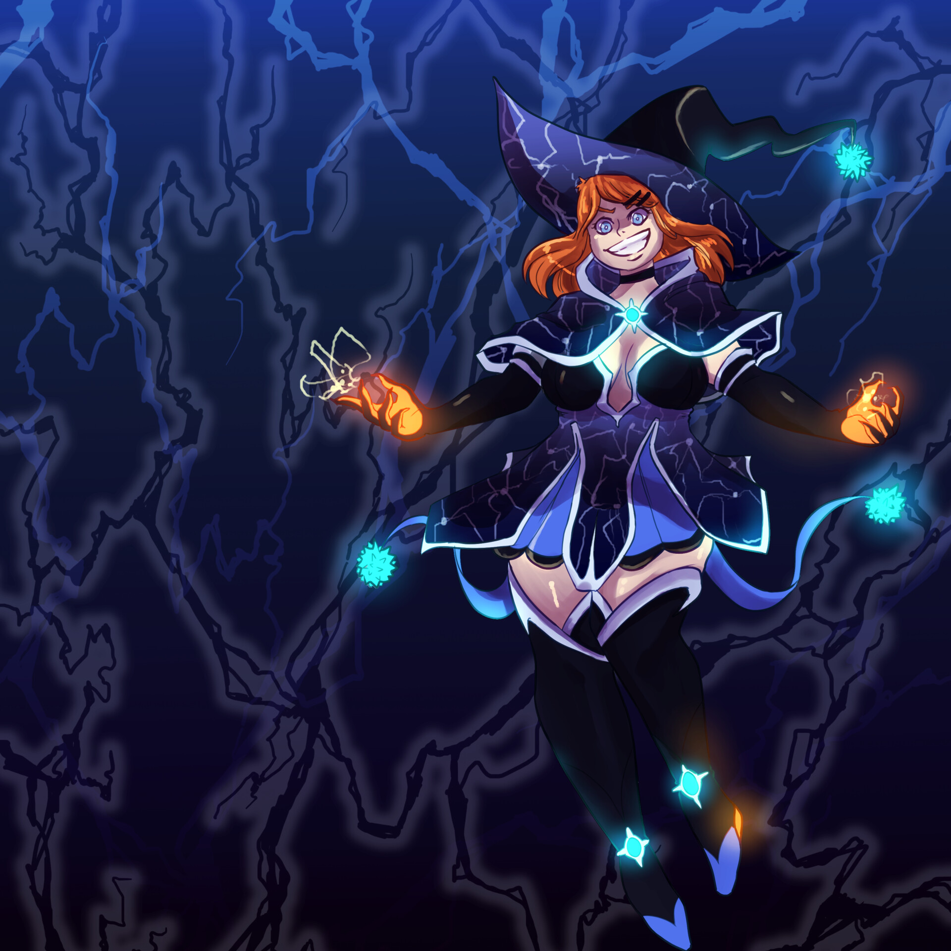 ArtStation - Electric Witch (Commission)