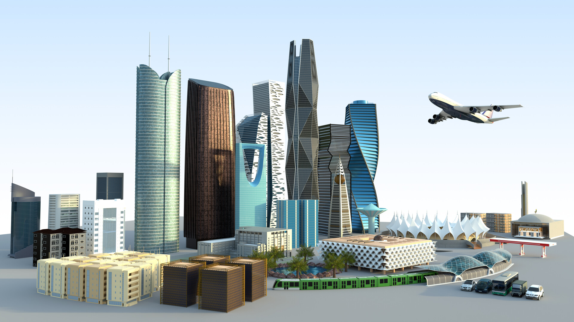 ArtStation - Skyscrapers & buildings modeling