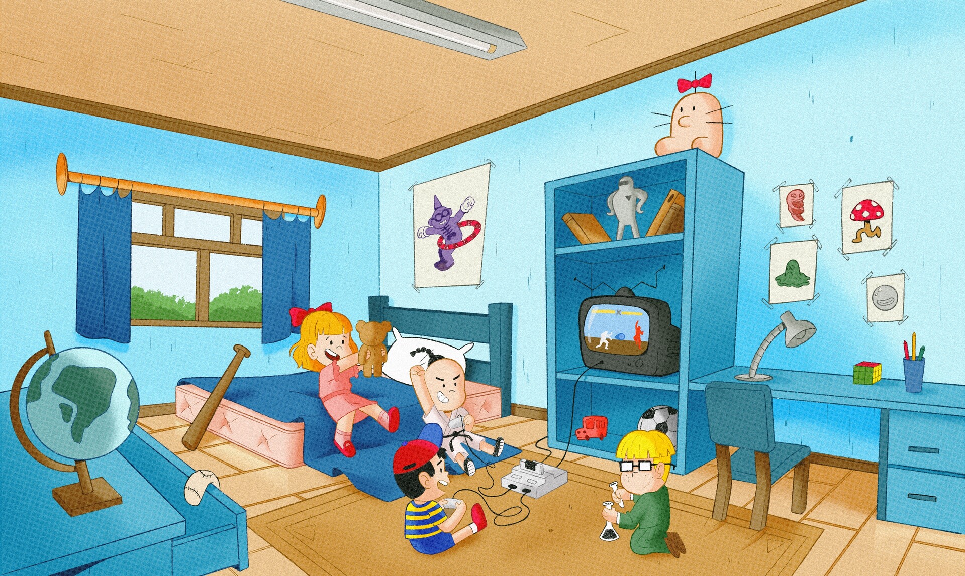 ArtStation - Earthbound - Ness Room