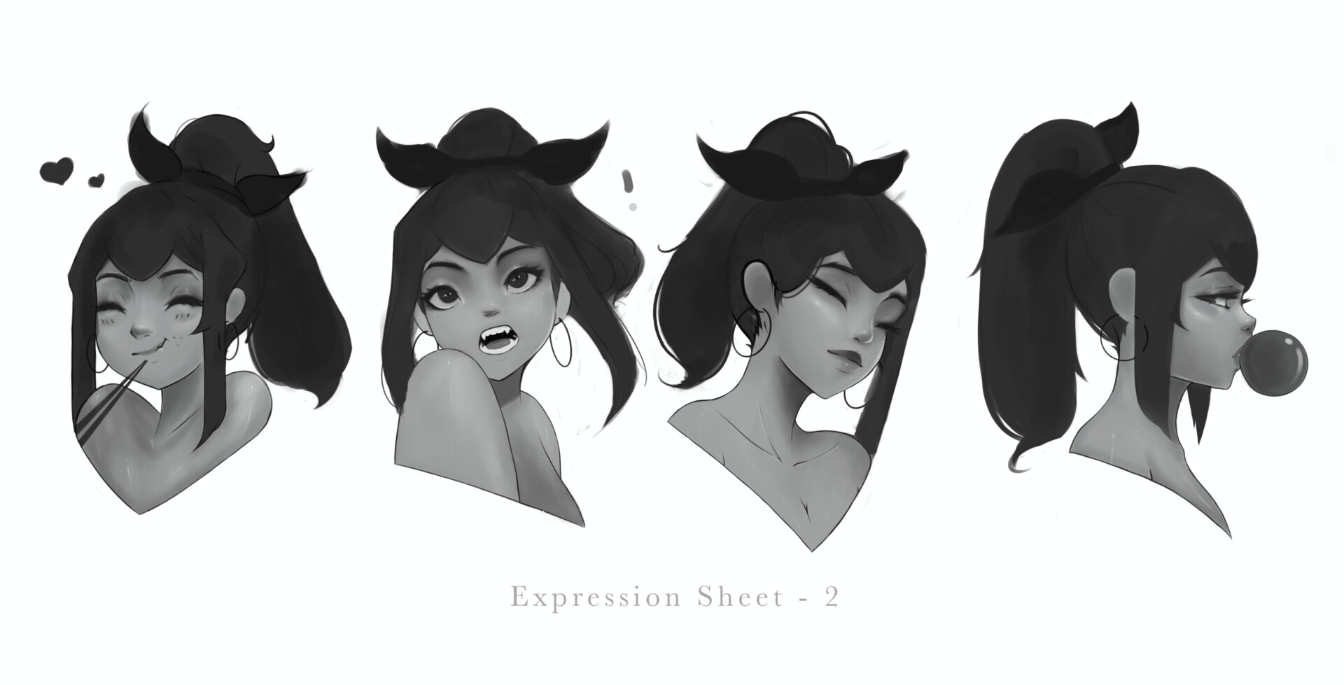 ArtStation - Expression Sheet 2