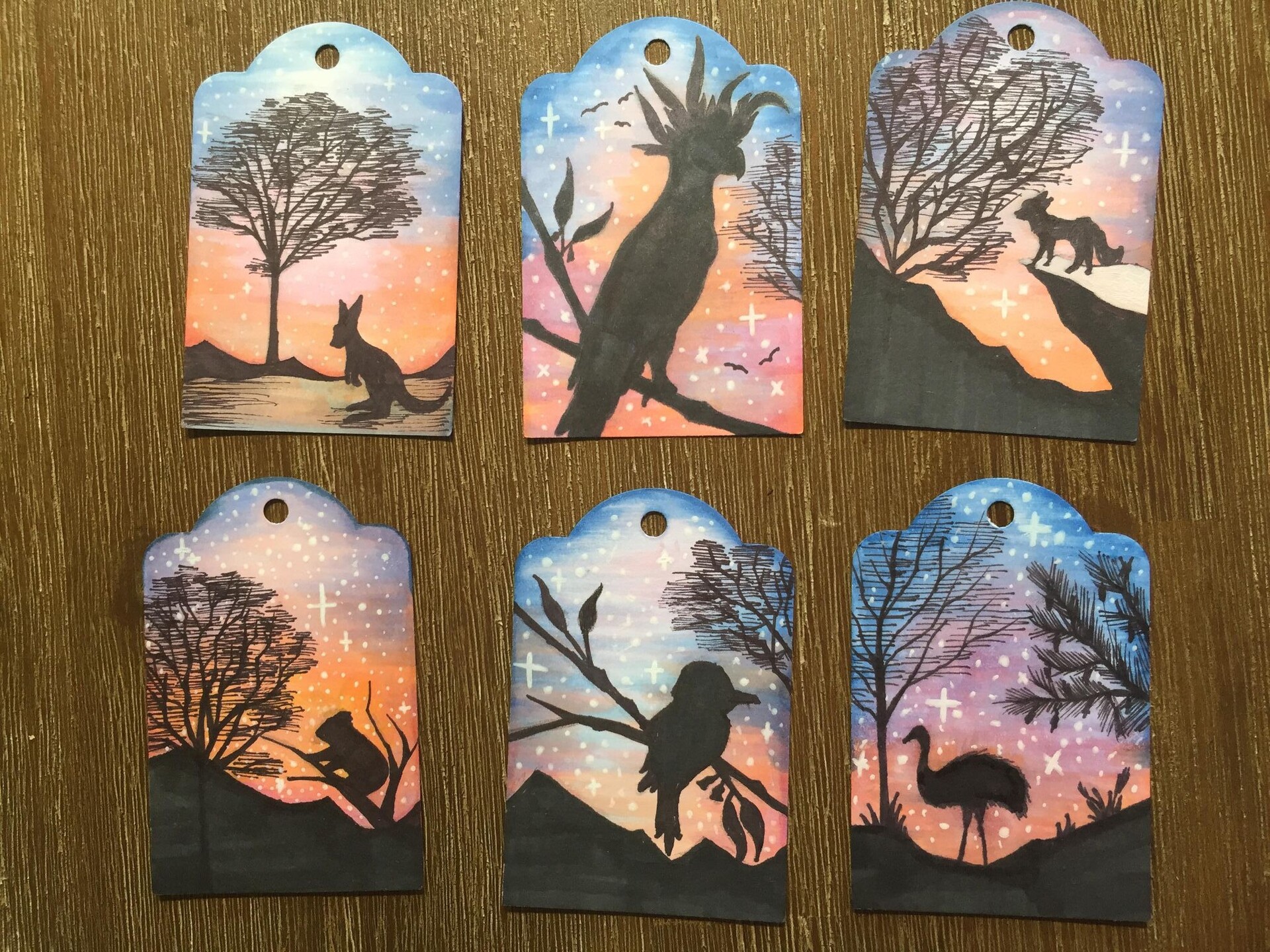 ArtStation - Australian Creatures Gift Tags