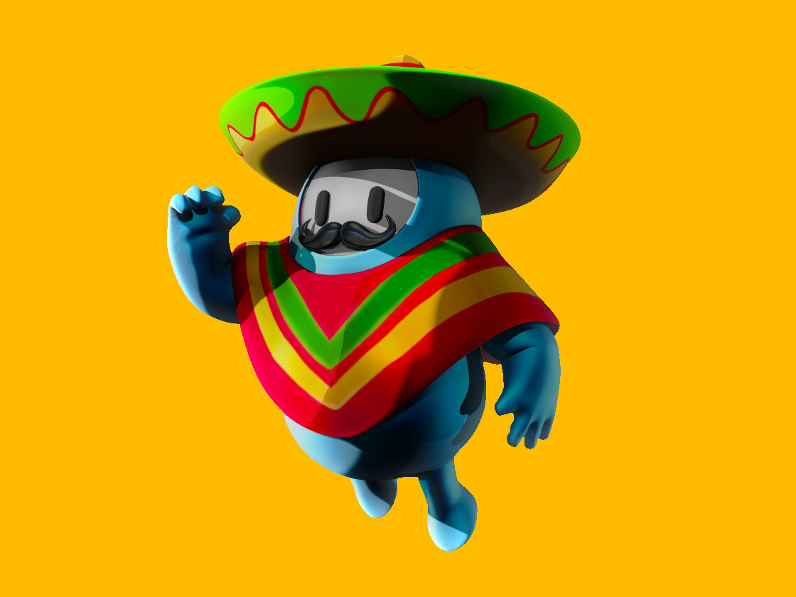 ArtStation - Fall Guys - Mexican culture skin