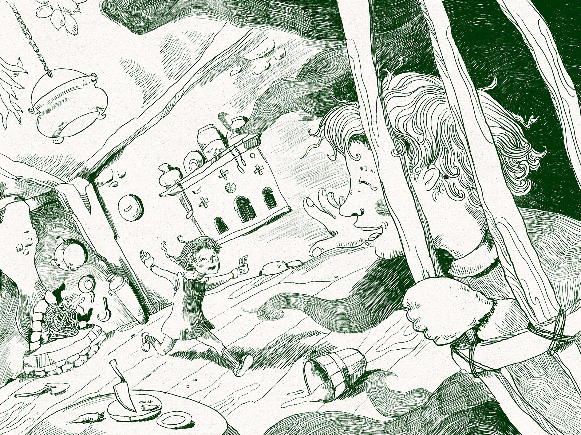 academy.monsterlab - Hansel Gretel - Exercise in Illustration subject