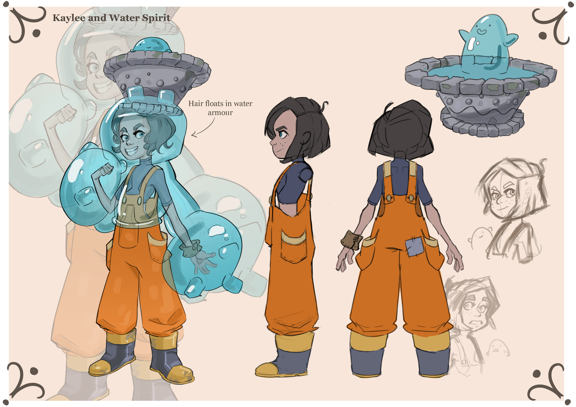 ArtStation - Girl and Her Spirit