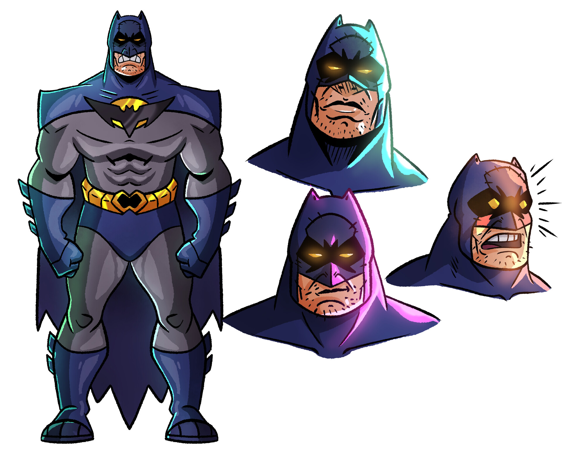 ArtStation - BATMAN EXPRESSION SHEET