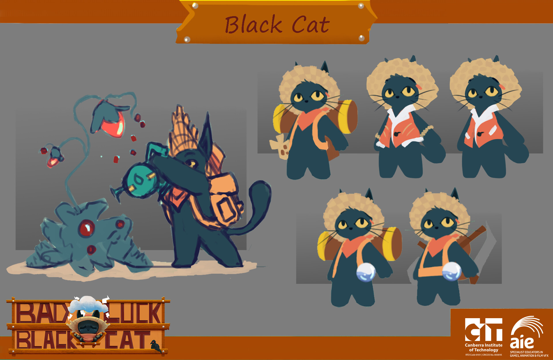 Hannah Levi - Bad Luck Black Cat - Concept Art