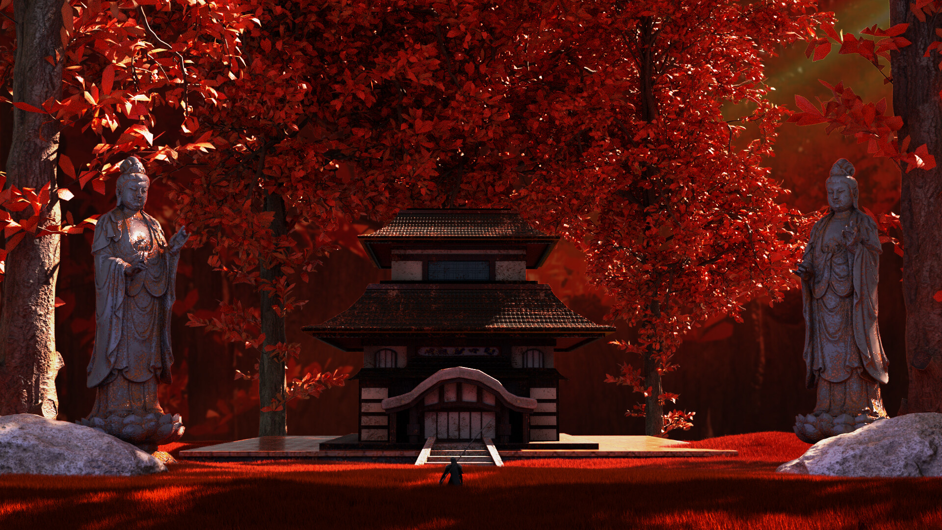 ArtStation - Japanese shrine