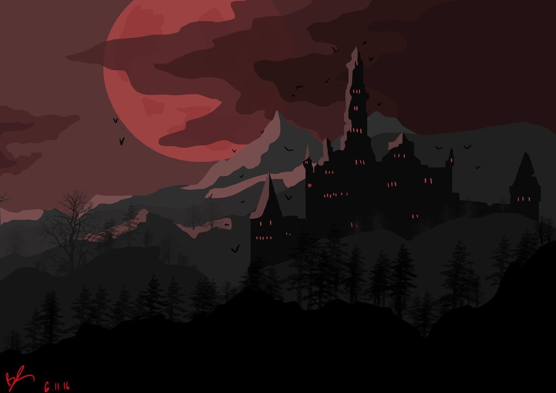 ArtStation - Blood Moon