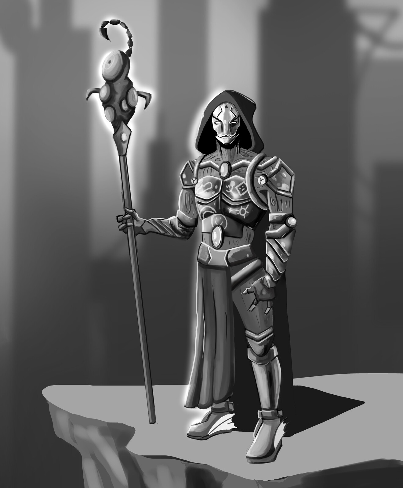 Tonje Brackx - Dnd fan art: warforged
