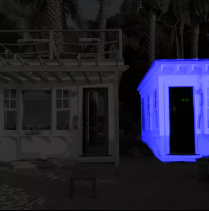 ArtStation - A scary ghost I added to a picture and made a house with ...