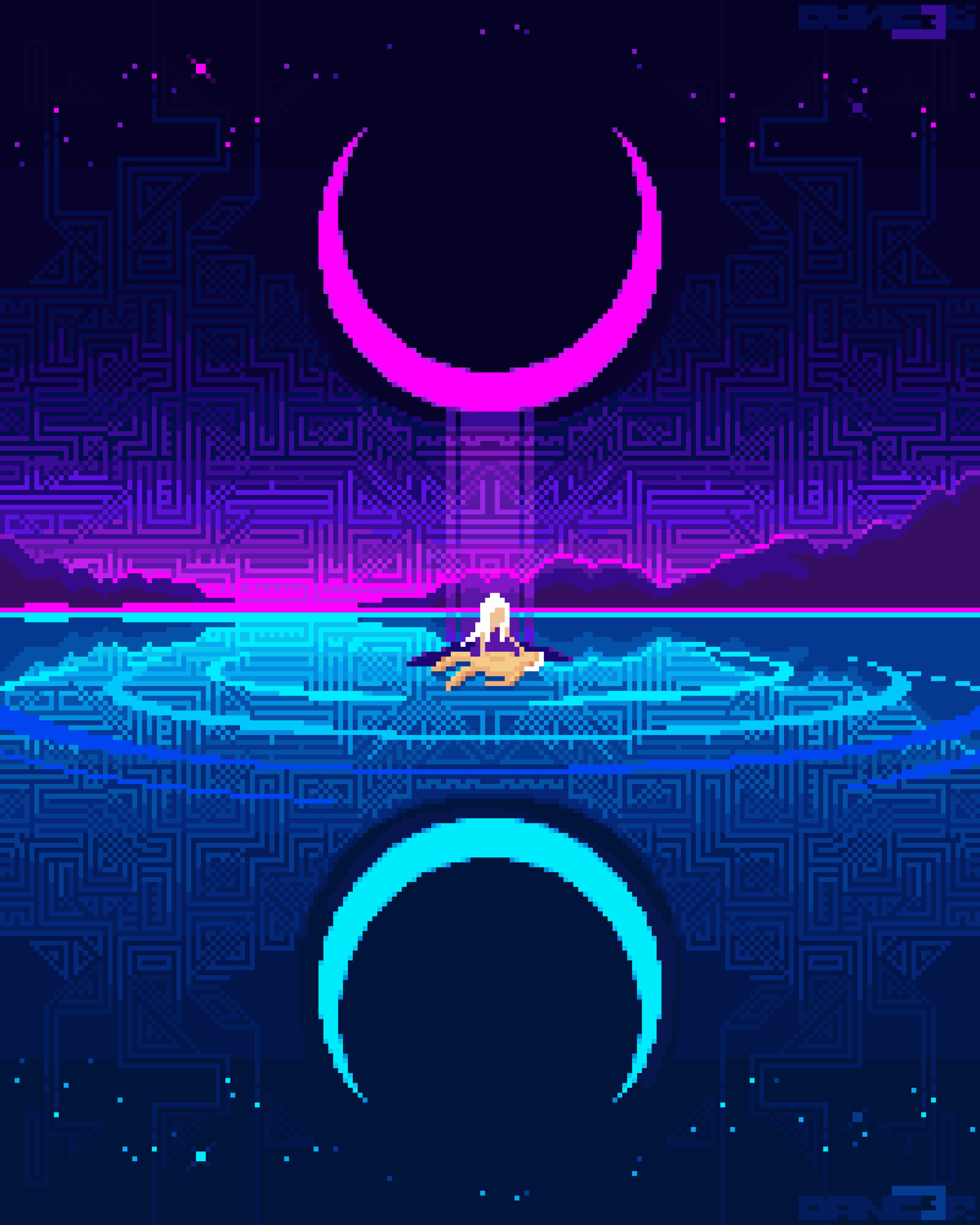 ArtStation - DAY 12 - WATER MIRROR 🌒🌘