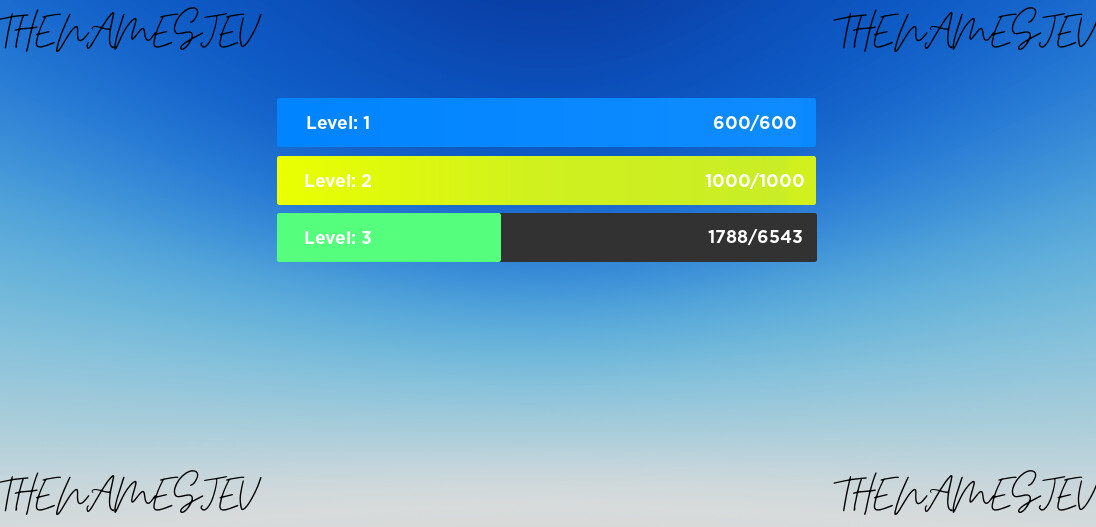 ArtStation - Levels Progress Bar (Practice)