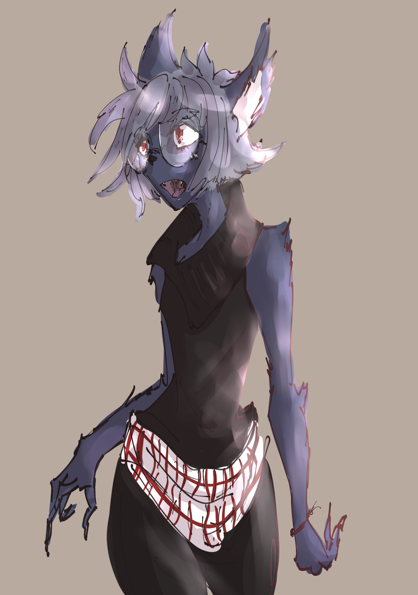 Tiphaine METZ VINEZ - Blind Wolf Chara Design