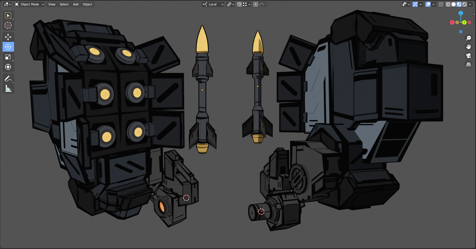 RoyalSkies - Shoulder Weapon 2 (Missile Launcher)
