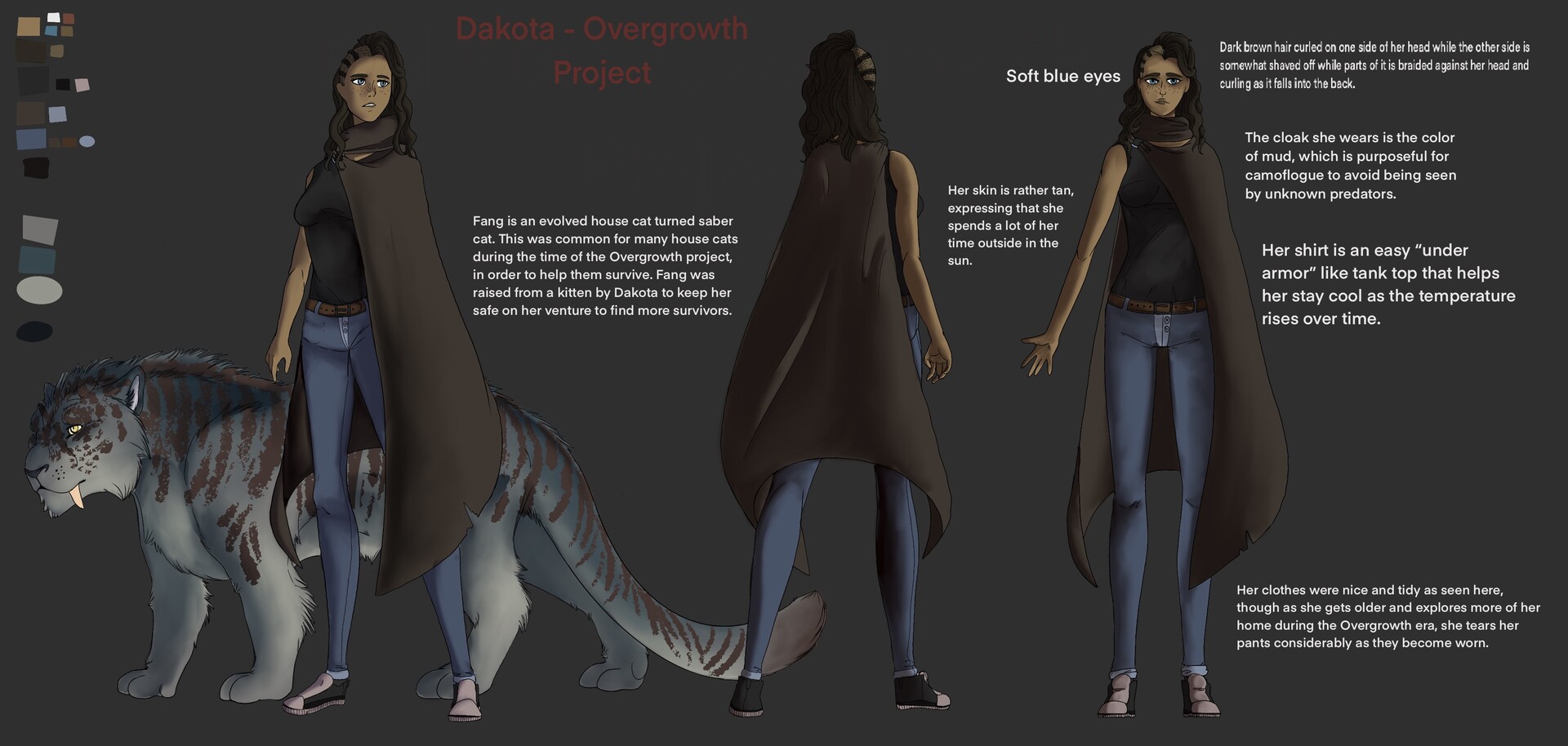 ArtStation - "Overgrowth Project" Dakota Character Concept - 2021