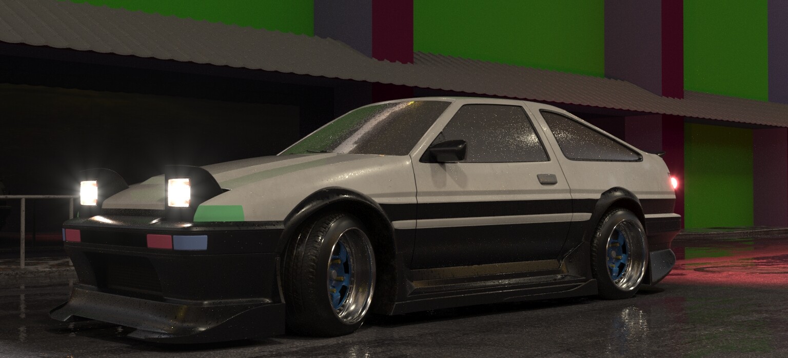 HUM3D Car Modeling Challenge — Project WIP — Toyota AE86 (Modified) by ...