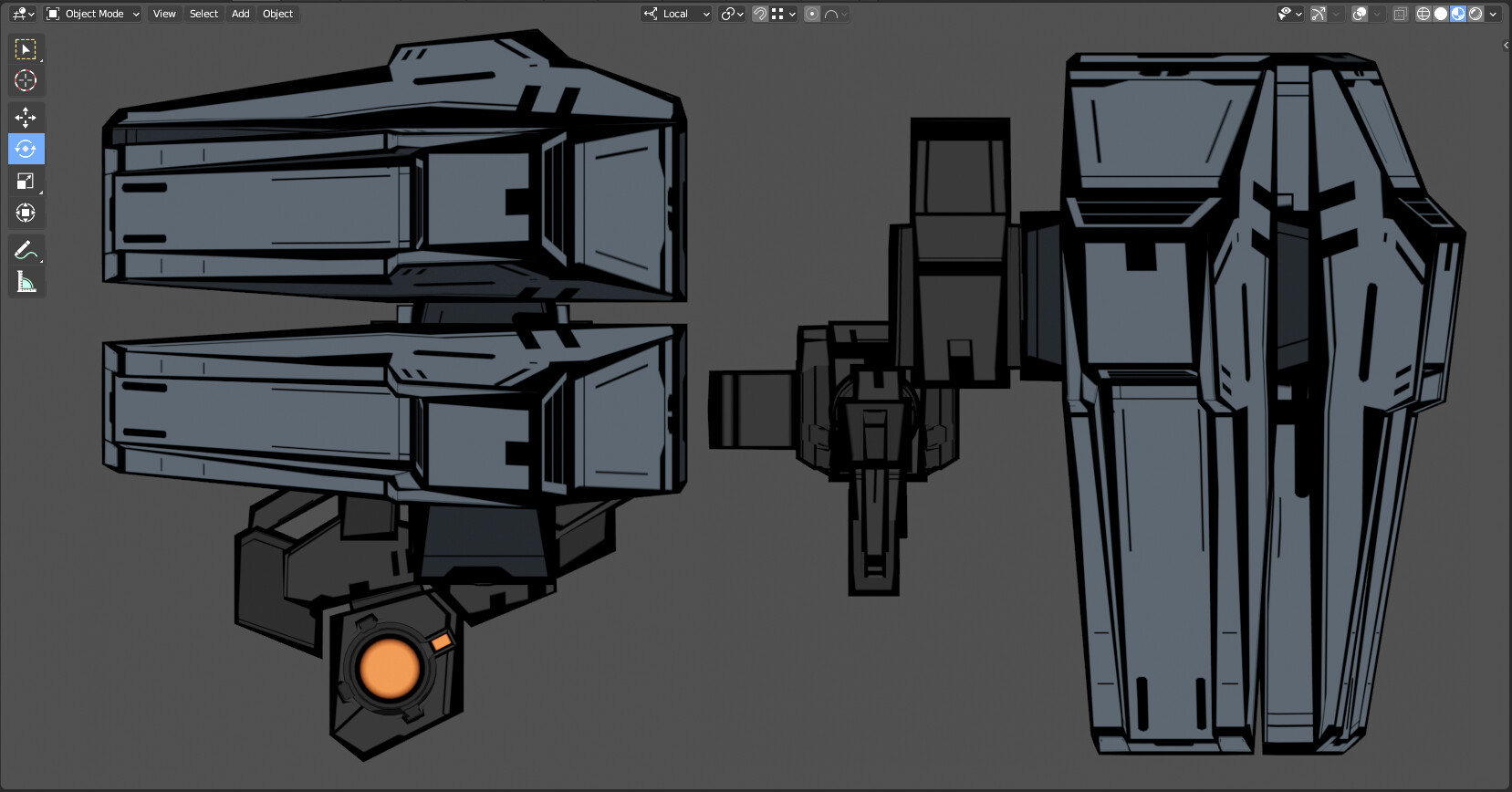 RoyalSkies - Shoulder Weapon 3 (Orbit Cannons)