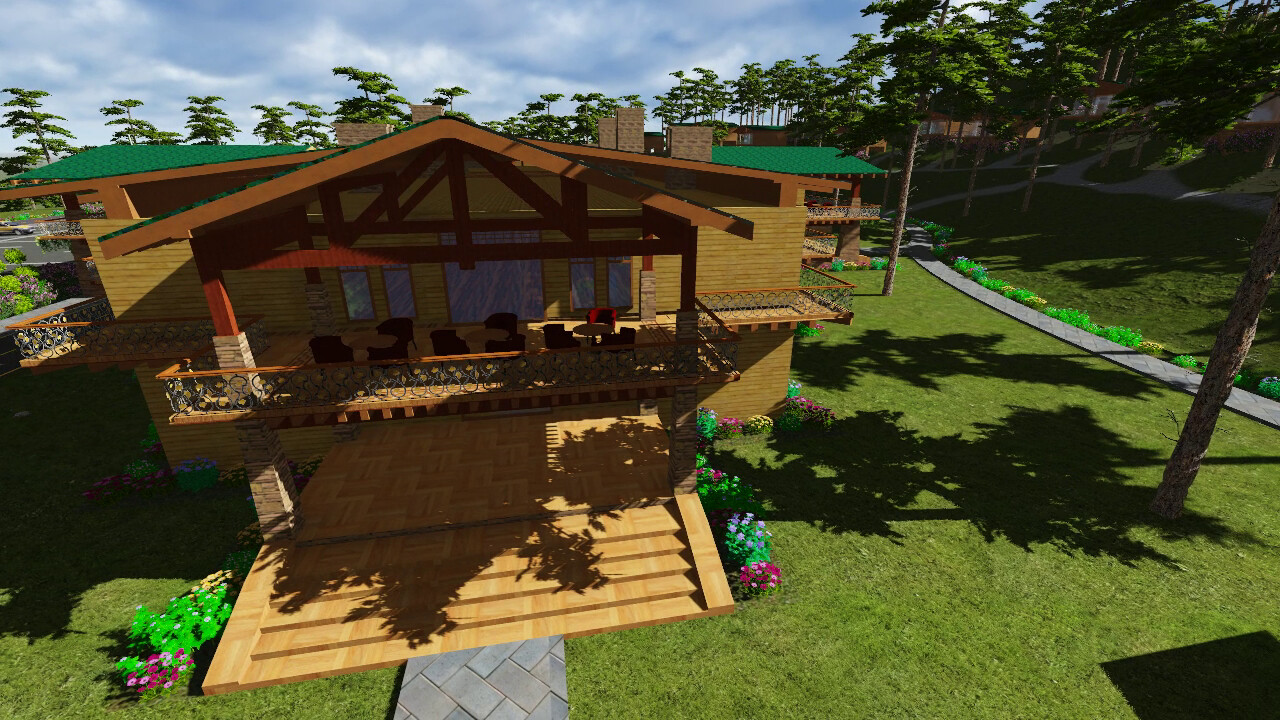 ArtStation - 3d visualization theme park