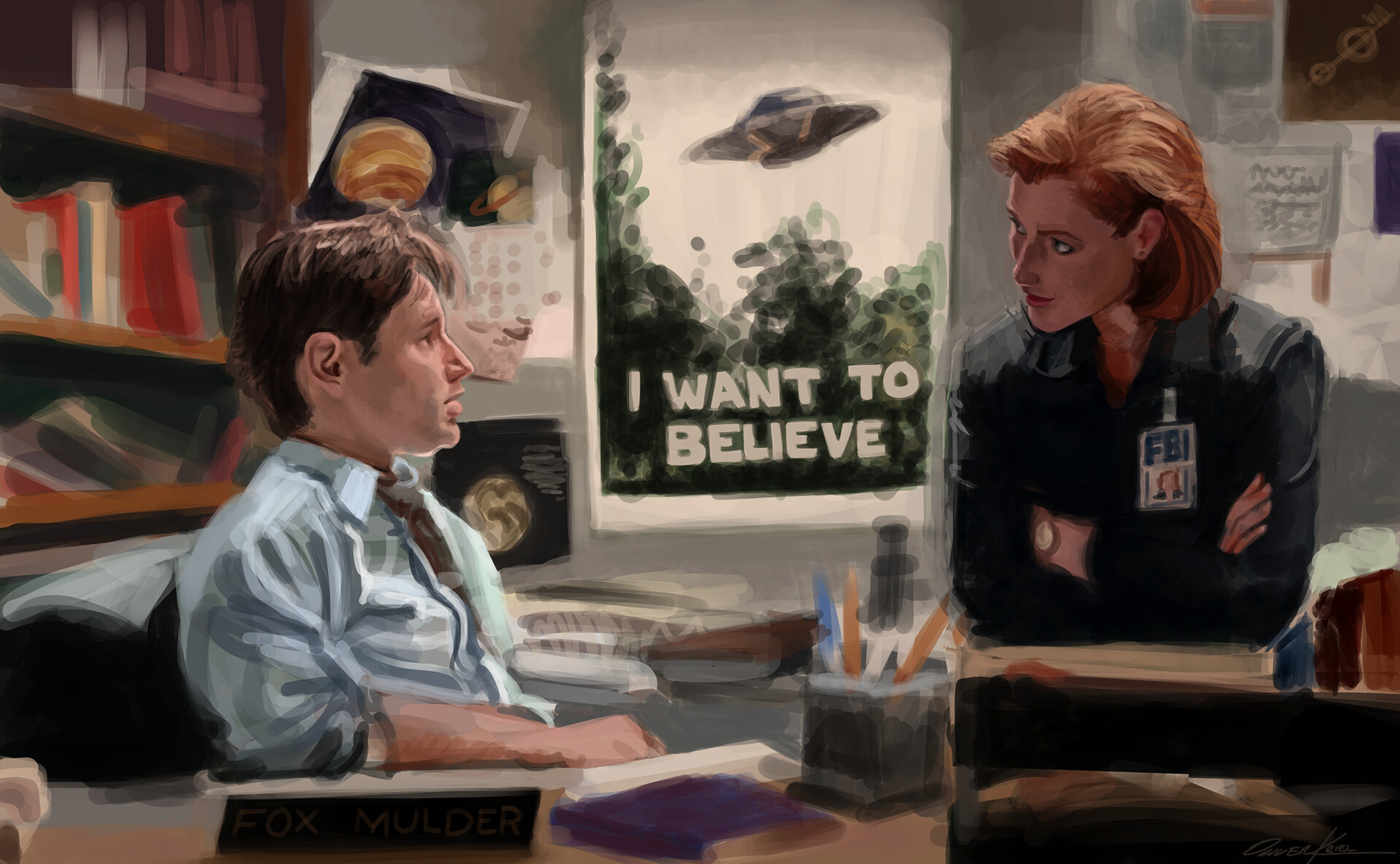 ArtStation - X-Files (Speed Paint)