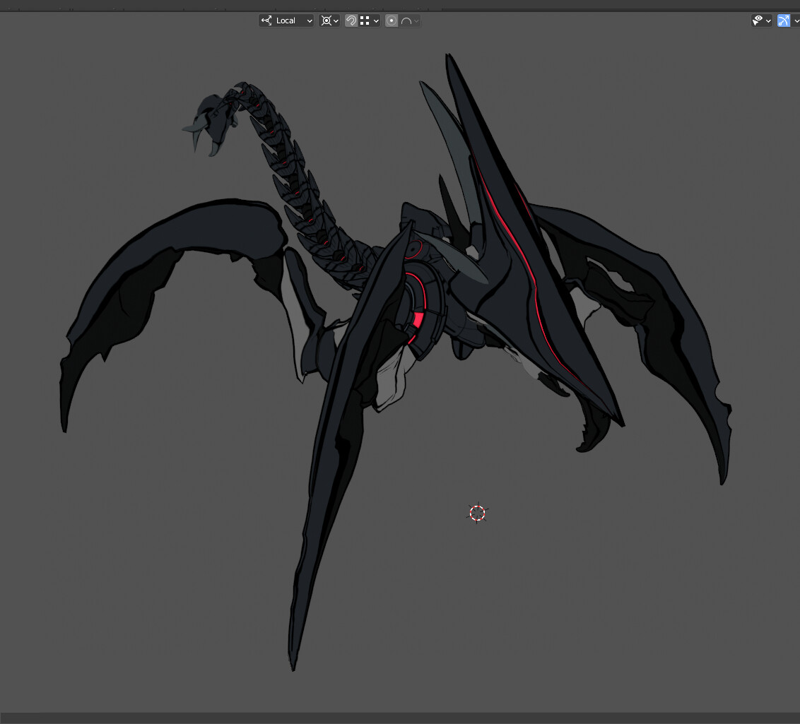 ArtStation - Game Enemy Virus 4 (Quad Raptor)