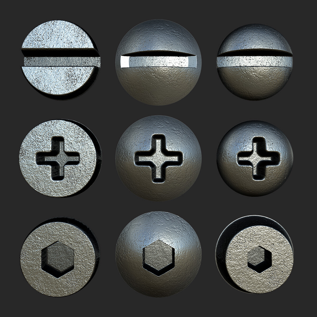 ArtStation - Screw Texture