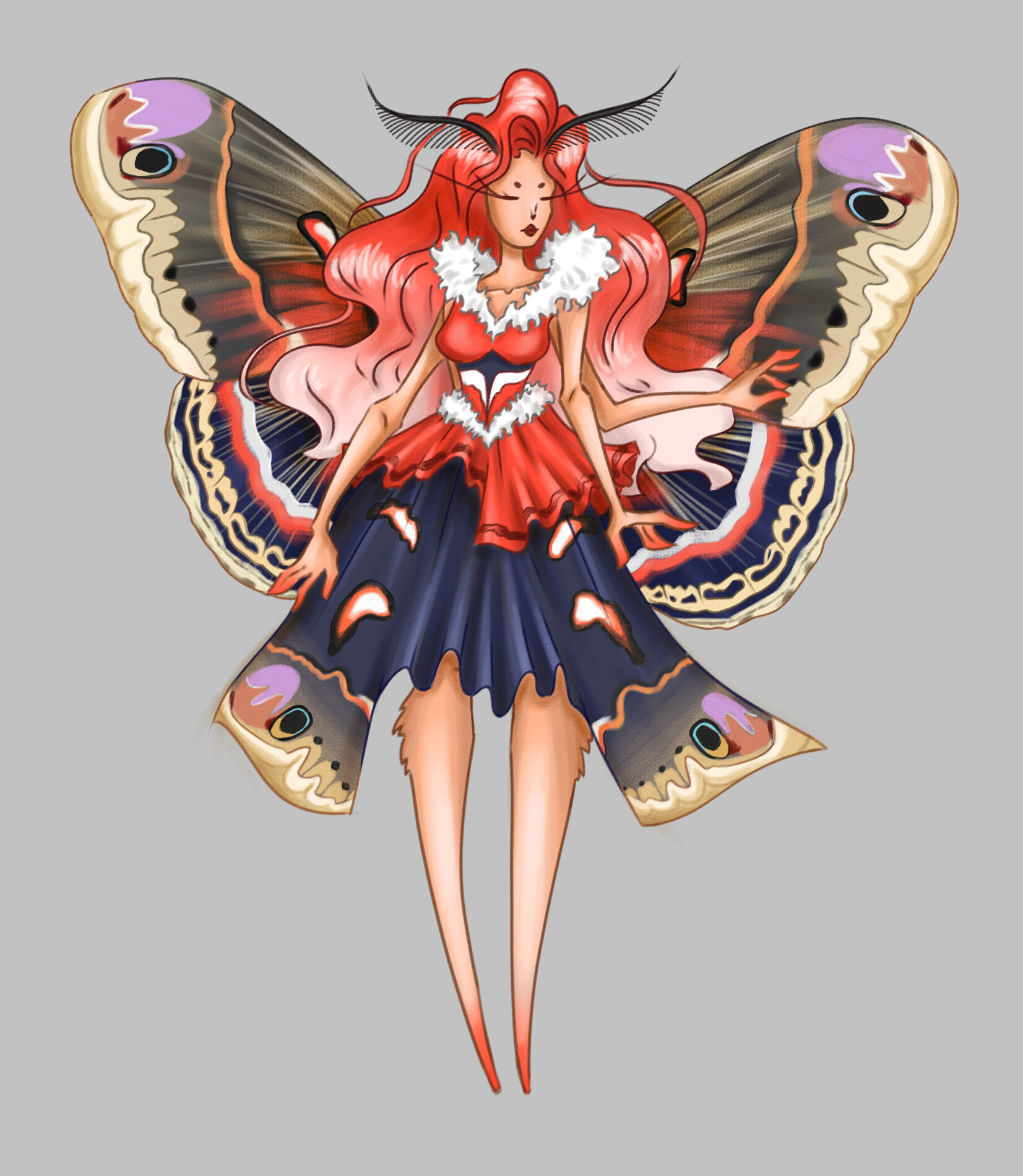 ArtStation - Cecropia Moth Character Concept