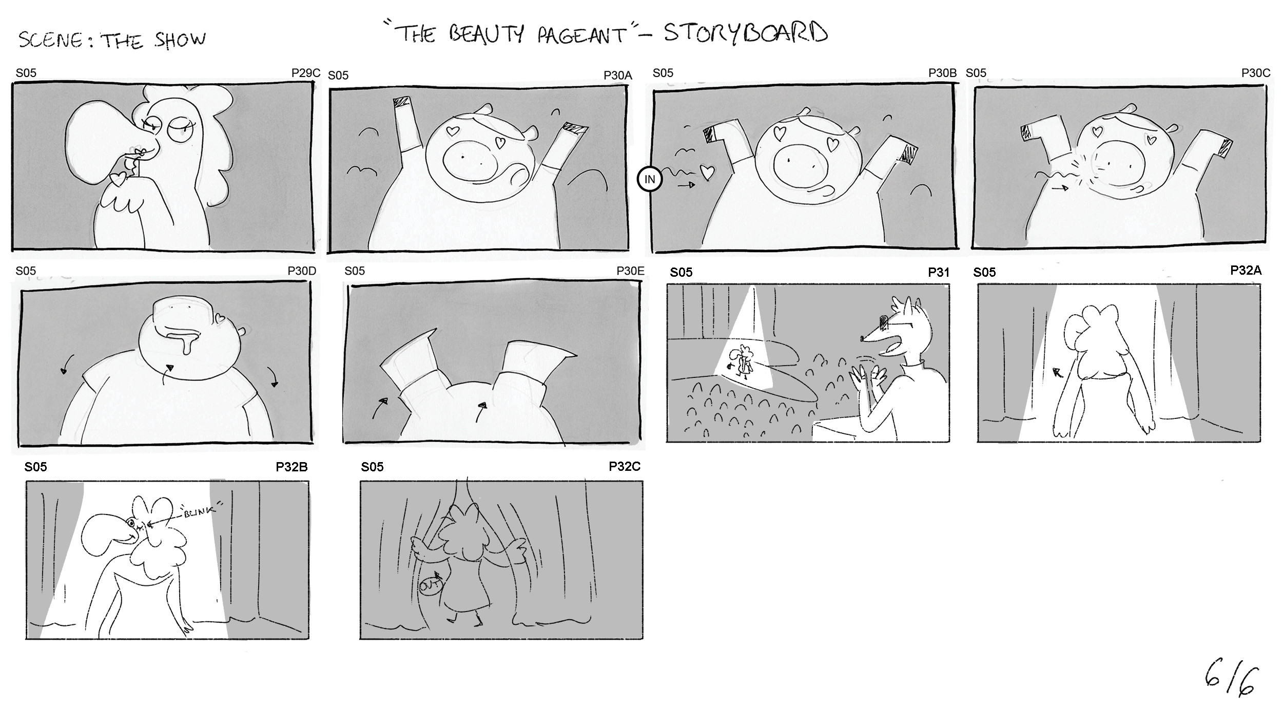Mathilde Dupuich - "The Beauty Pageant" - Scene: The Show - Storyboard ...