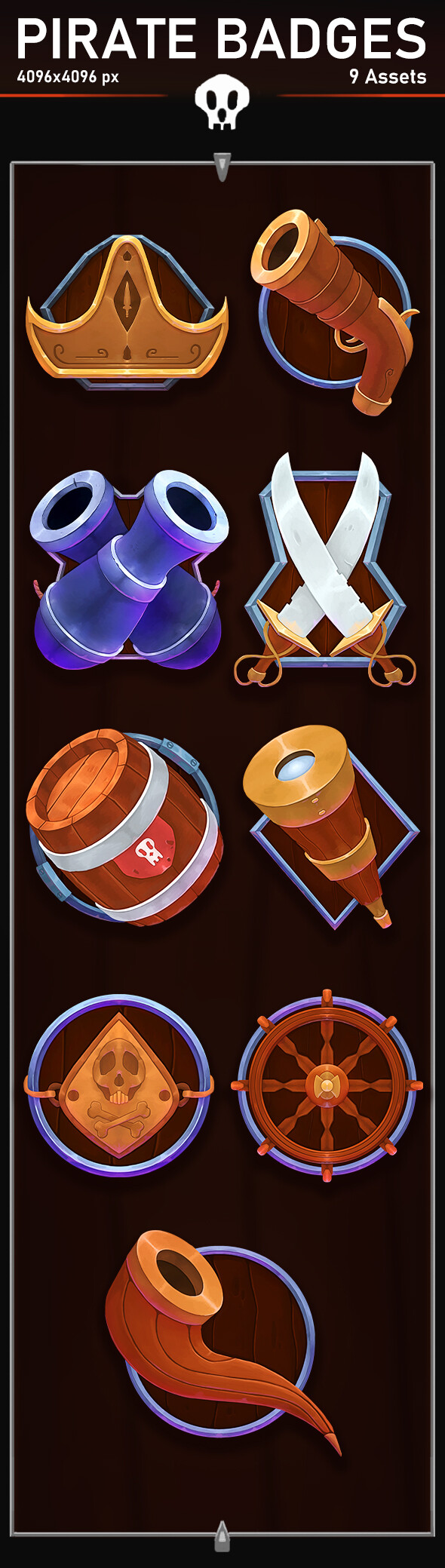 ArtStation - Pirate Badges 01